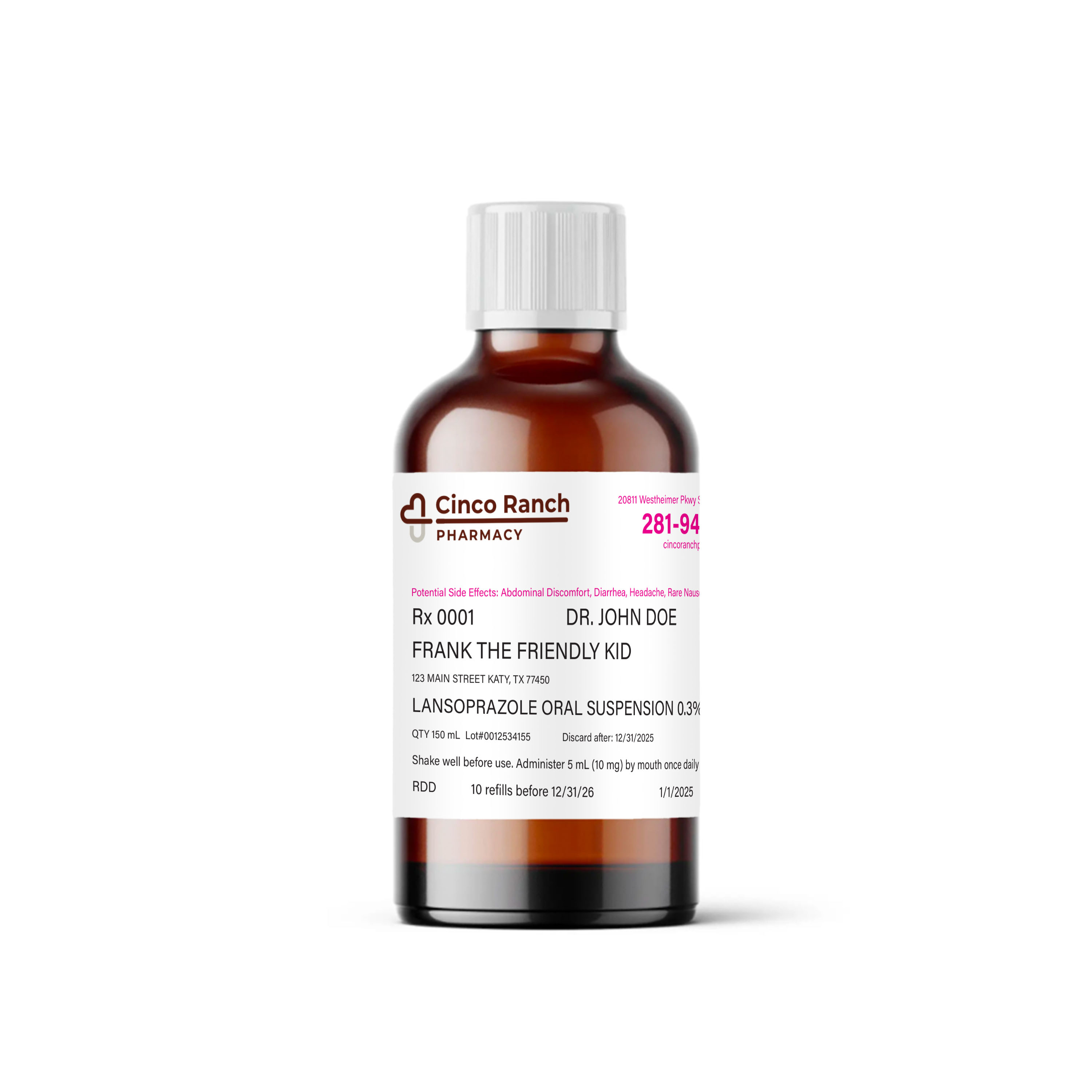 Lansoprazole Oral Suspension - Cinco Ranch Pharmacy